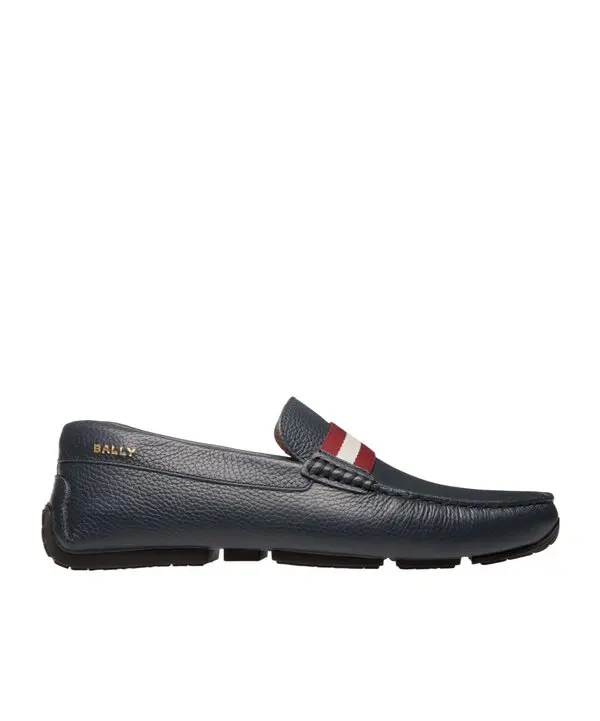 Bally Striped Driving Loafers