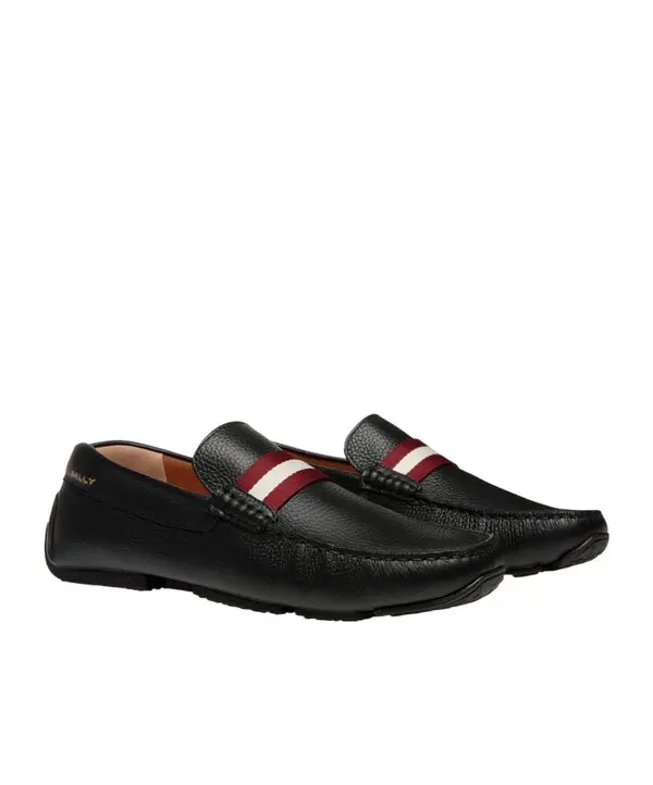 Bally Striped Driving Loafers