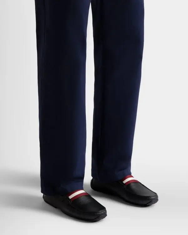 Bally Striped Driving Loafers