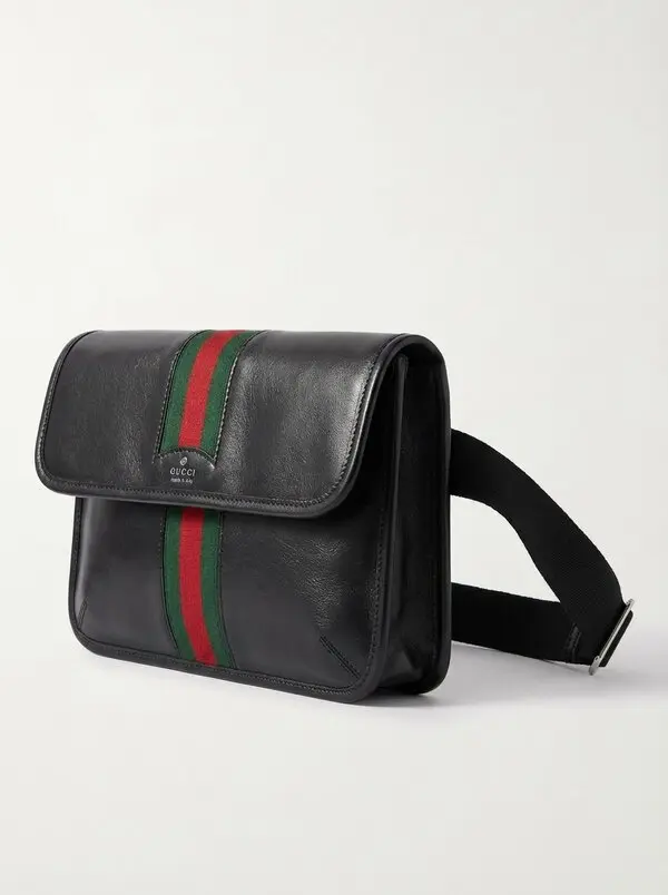 Gucci Web Trademark Small Belt Bag - Black