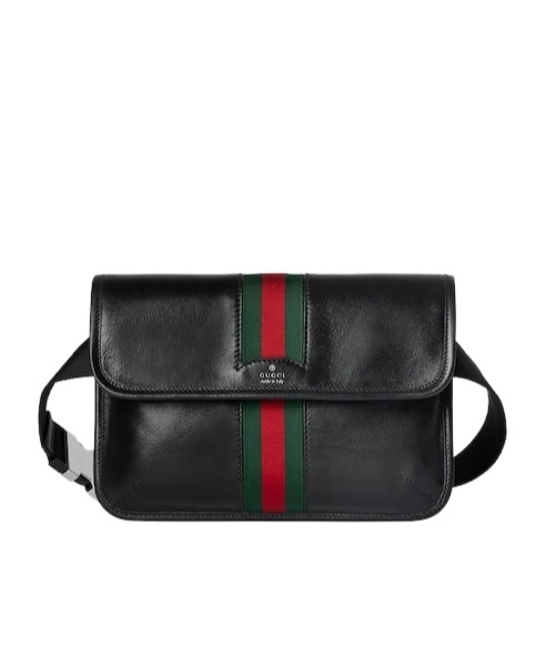 Gucci Web Trademark Small Belt Bag - Black