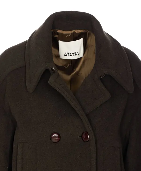 Isabel Marant Étoile Fiby Double-breasted Coat - Black