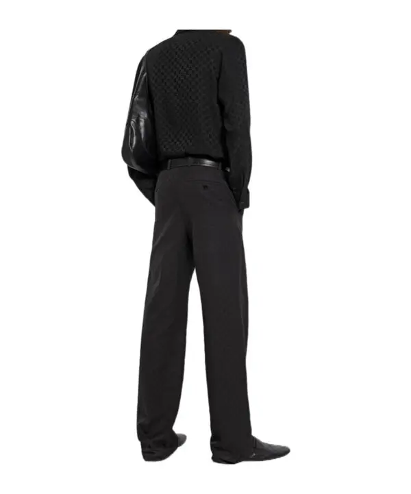 Gucci Monogrammed Collared Long-sleeve Shirt