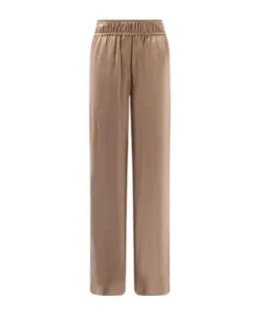 Brunello Cucinelli Palazzo Straight Leg Pants - Beige