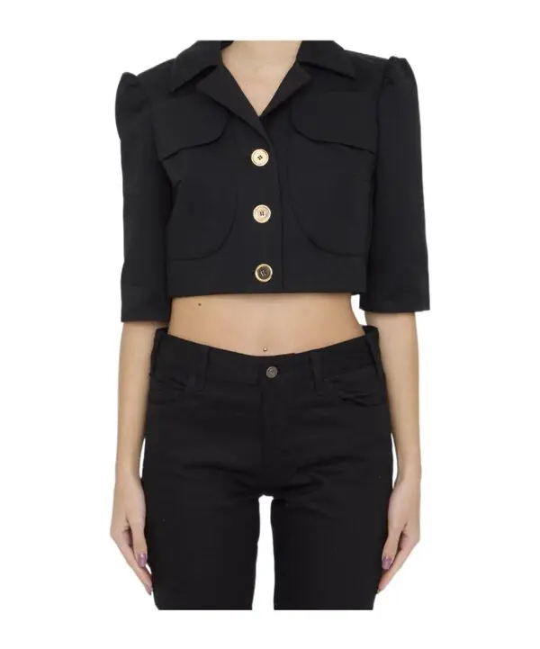 PATOU Single-breasted Cropped Blazer