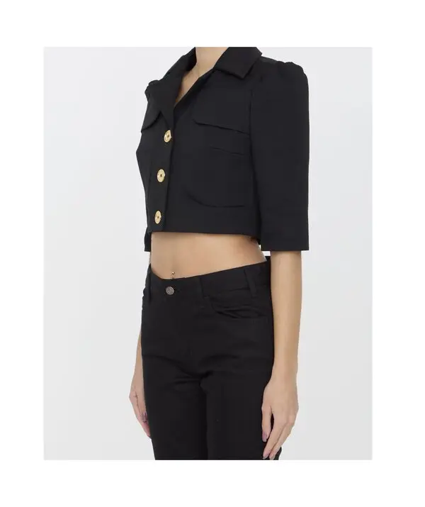 PATOU Single-breasted Cropped Blazer