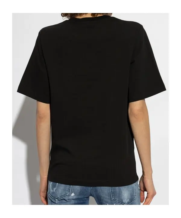 Dsquared2 Logo Printed Crewneck T-shirt - Black