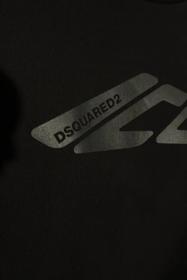 Dsquared2 Logo Printed Crewneck T-shirt - Black