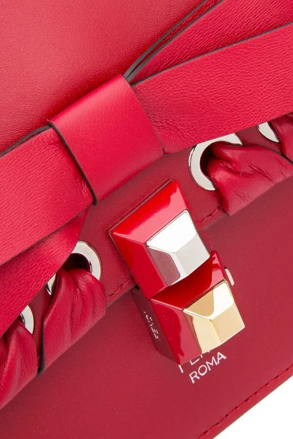 Fendi Kan I Bowknot Calfskin Shoulder Bag