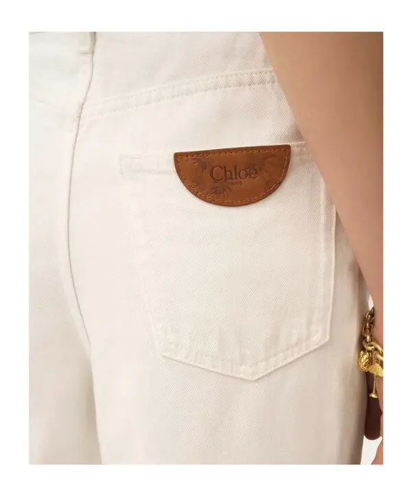 Chloé Logo Patch Wide-leg Jeans