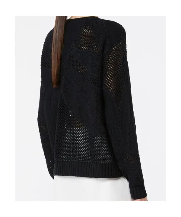 Max Mara Openwork Sweater - Black