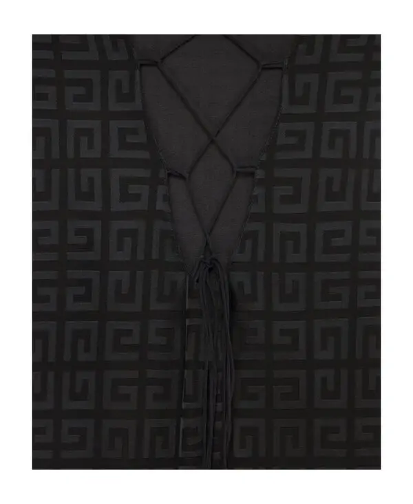 Givenchy 4g Jacquard Spaghetti Strap Maxi Dress