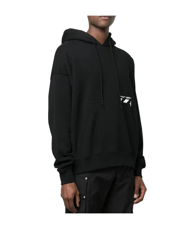 Off-White Logo Printed Drawstring Hoodie