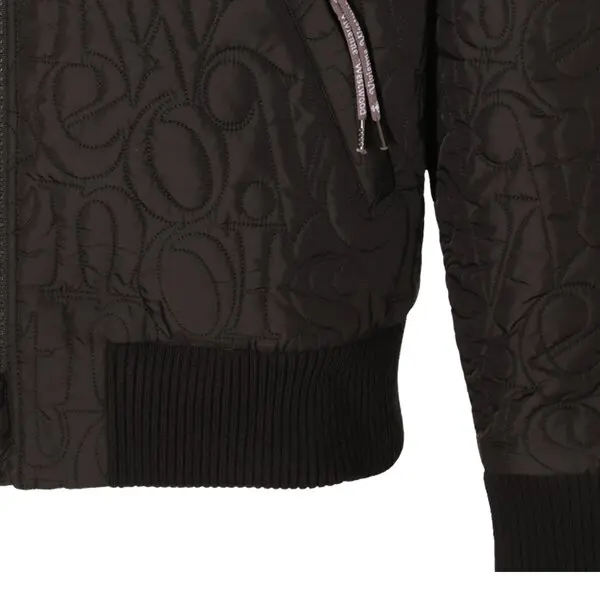 VIVIENNE WESTWOOD Logo Embossed Quilted Bomber Jacket