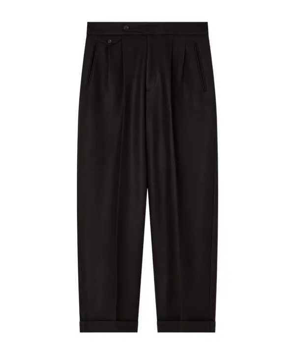 Emporio Armani Pleat-detail Trousers - Grey