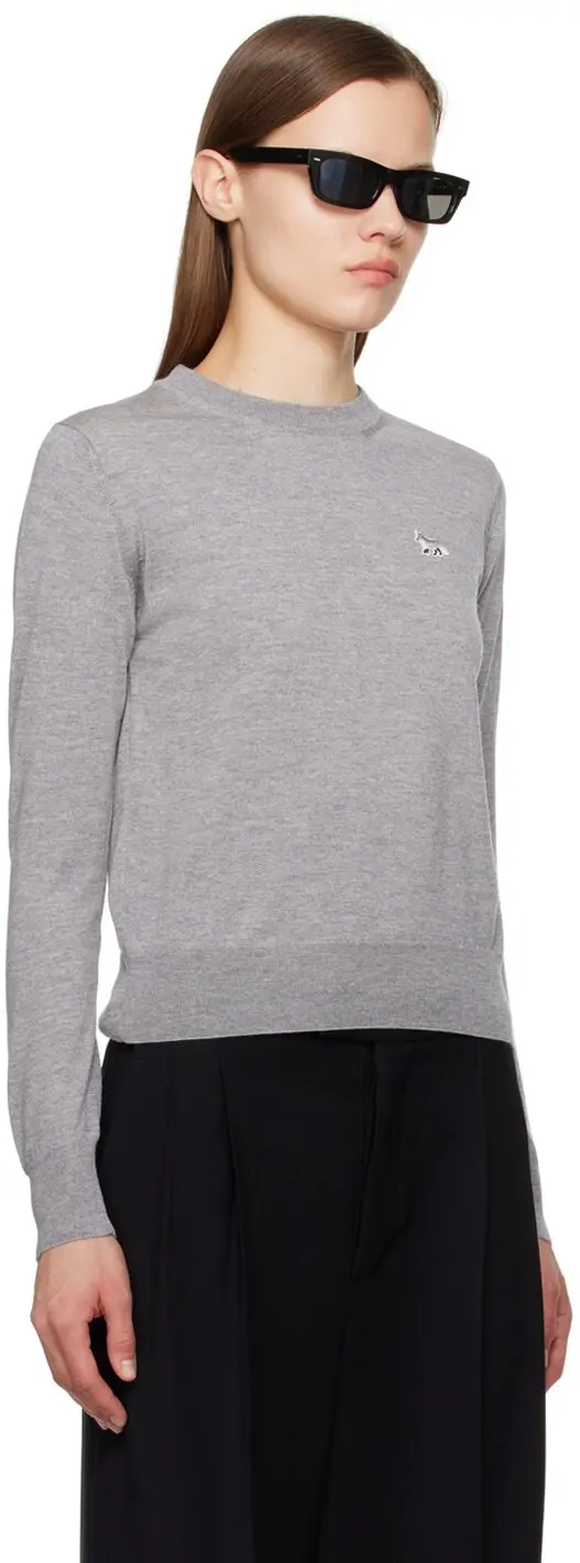 Maison Kitsuné Baby Fox Patch Crewneck Jumper