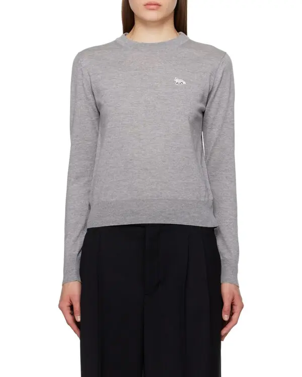 Maison Kitsuné Baby Fox Patch Crewneck Jumper
