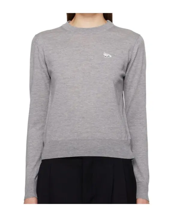 Maison Kitsuné Baby Fox Patch Crewneck Jumper
