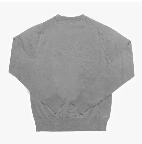 Maison Kitsuné Baby Fox Patch Crewneck Jumper - Gray