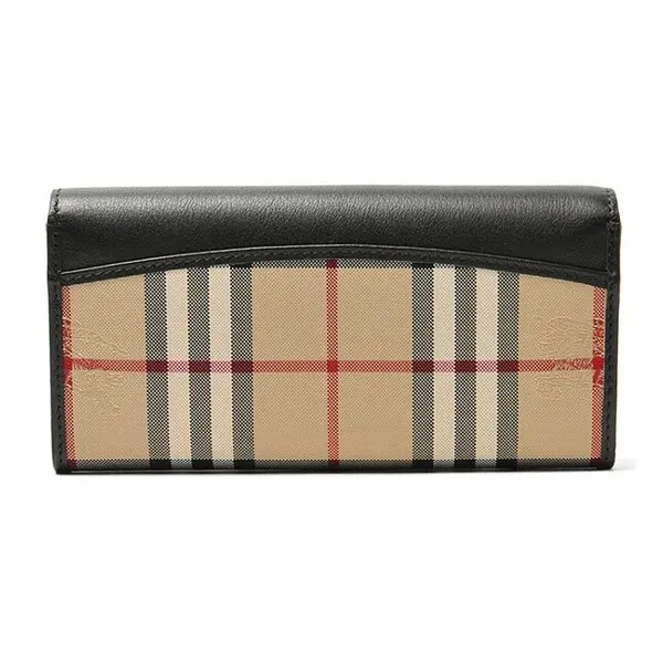 Burberry Splicing Logo Wallet - Black