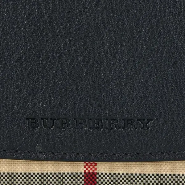 Burberry Splicing Logo Wallet - Black