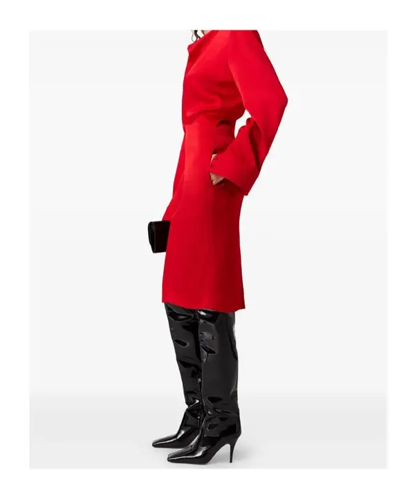 Stella McCartney Cowl Neck Long Sleeve Midi Dress
