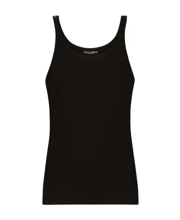 Dolce & Gabbana Dolce Gabbana Ribbed-knit Tank Top