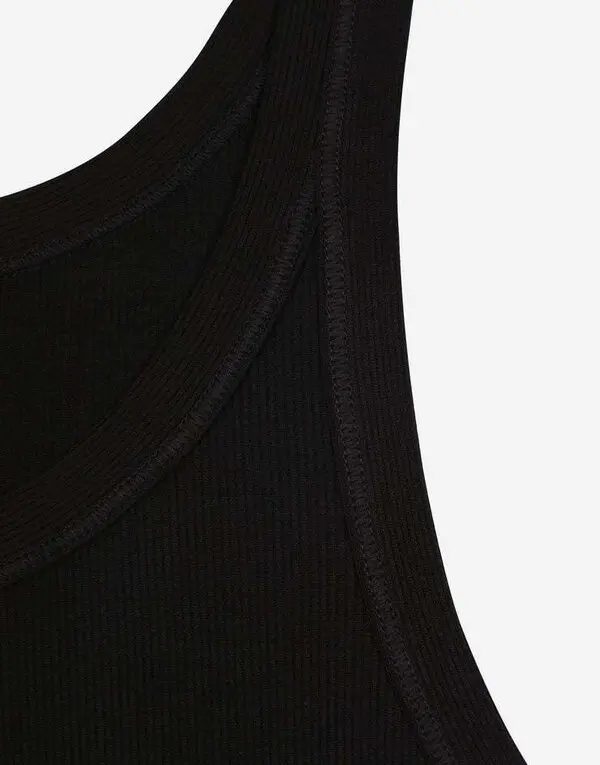 Dolce & Gabbana Dolce Gabbana Ribbed-knit Tank Top