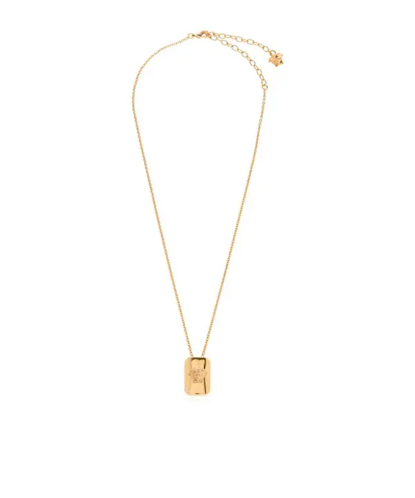 Versace Medusa Plaque Necklace - Yellow