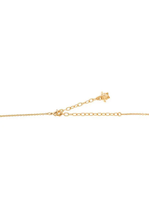 Versace Medusa Head Pendant Necklace - Yellow