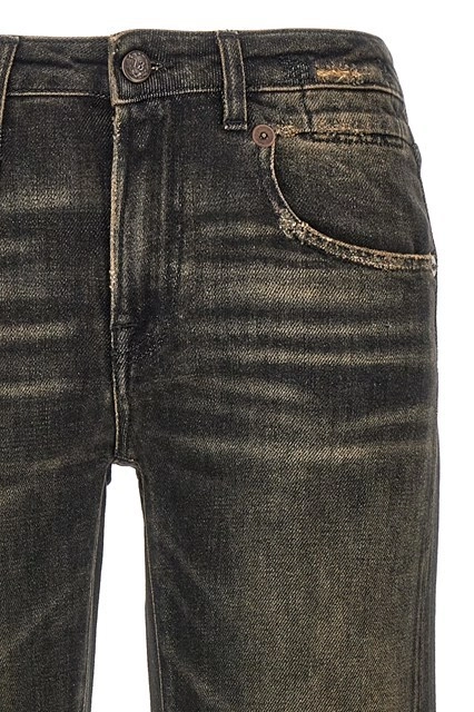 R13 Distressed Straight-leg Jeans - Black