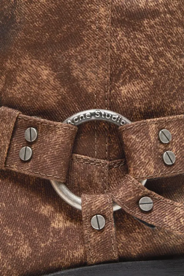 Acne Studios Denim Buckle Boots