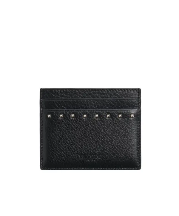 Valentino Garavani Rockstud Card Case - Black