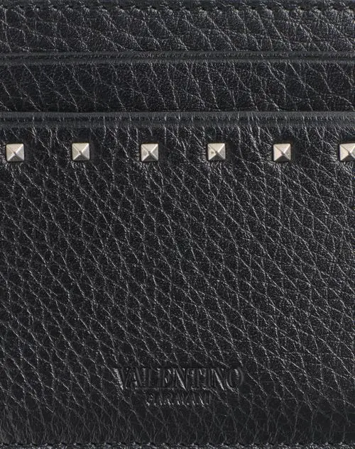 Valentino Garavani Rockstud Card Case - Black