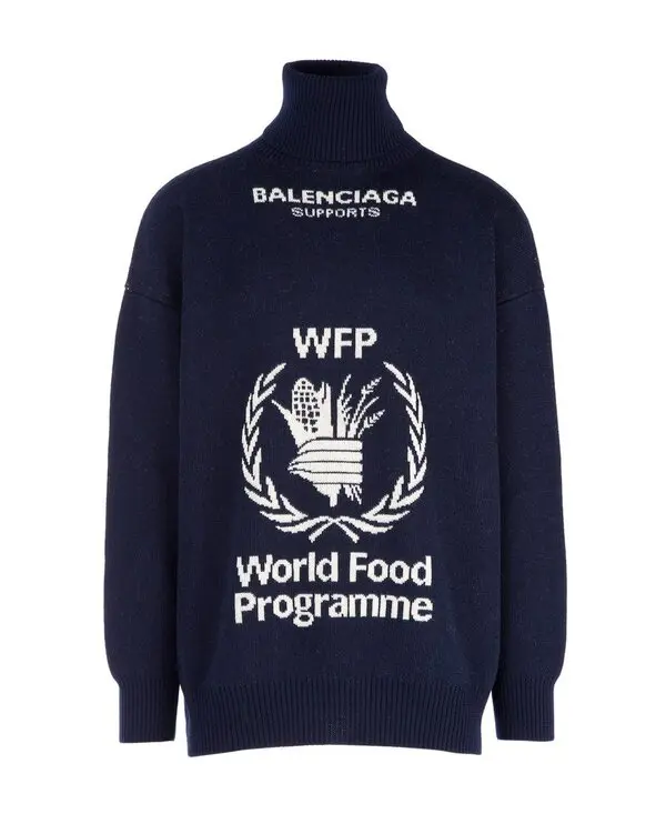 Balenciaga World Food Programme Turtleneck Sweater