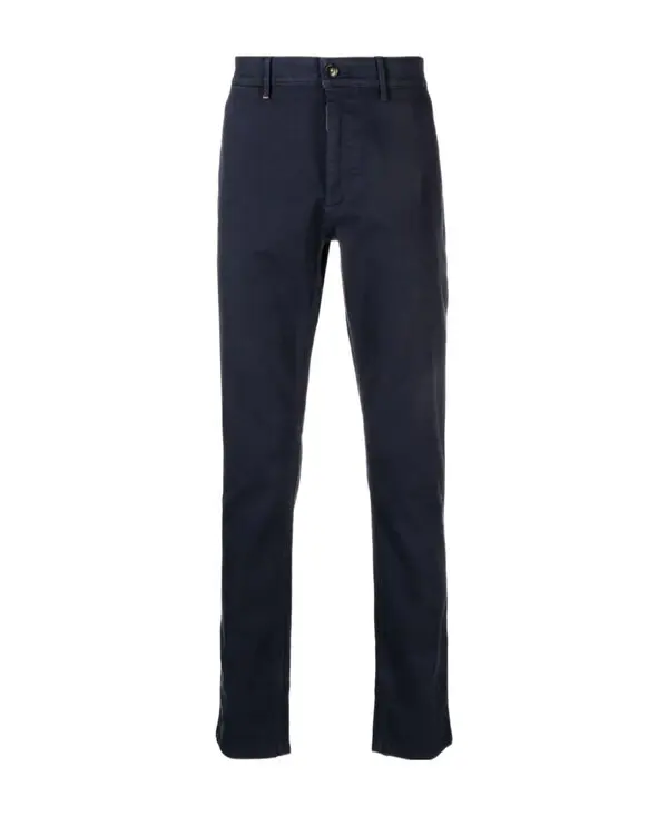 Hugo Boss Mid-rise Tapered-leg Trousers - Black