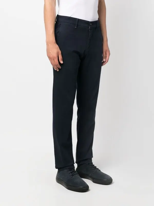 Hugo Boss Mid-rise Tapered-leg Trousers - Black