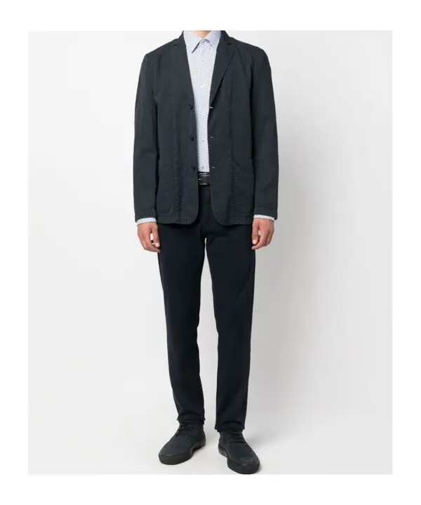 Hugo Boss Mid-rise Tapered-leg Trousers - Black