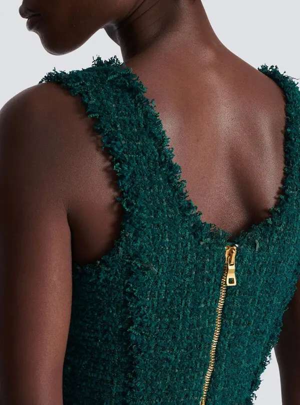 Balmain Tweed Crop Top