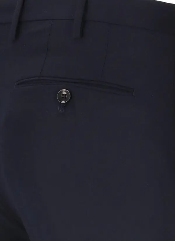 Incotex Slim-cut Virgin-wool Trousers - Blue