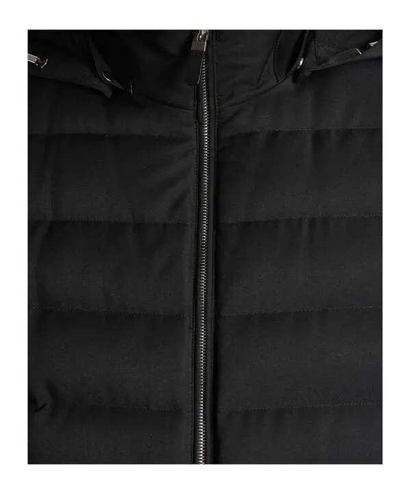 Zegna Hooded Padded Jacket - Black