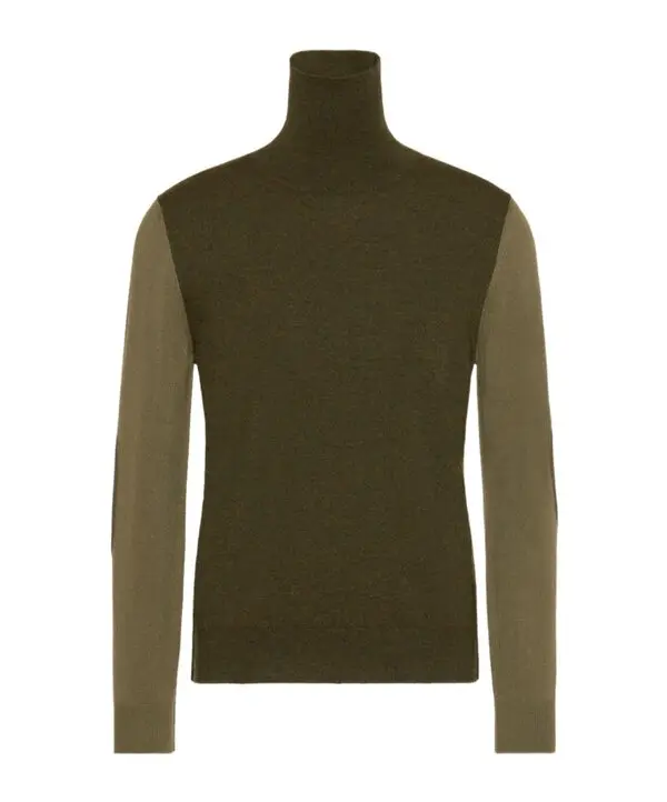 MAISON MARGIELA Two-tone Turtleneck Knitted Jumper - Null