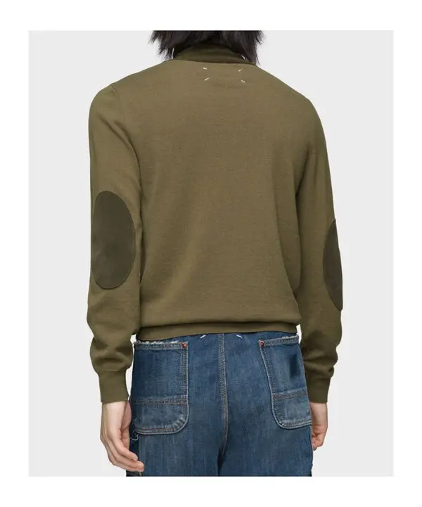 MAISON MARGIELA Two-tone Turtleneck Knitted Jumper - Null