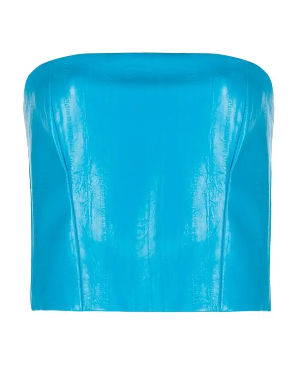 ROTATE BY BIRGER CHRISTENSEN Strapless Cropped Top