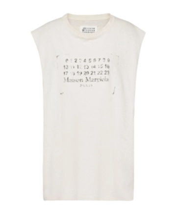 MAISON MARGIELA Sleeveless Crewneck Top - Cream