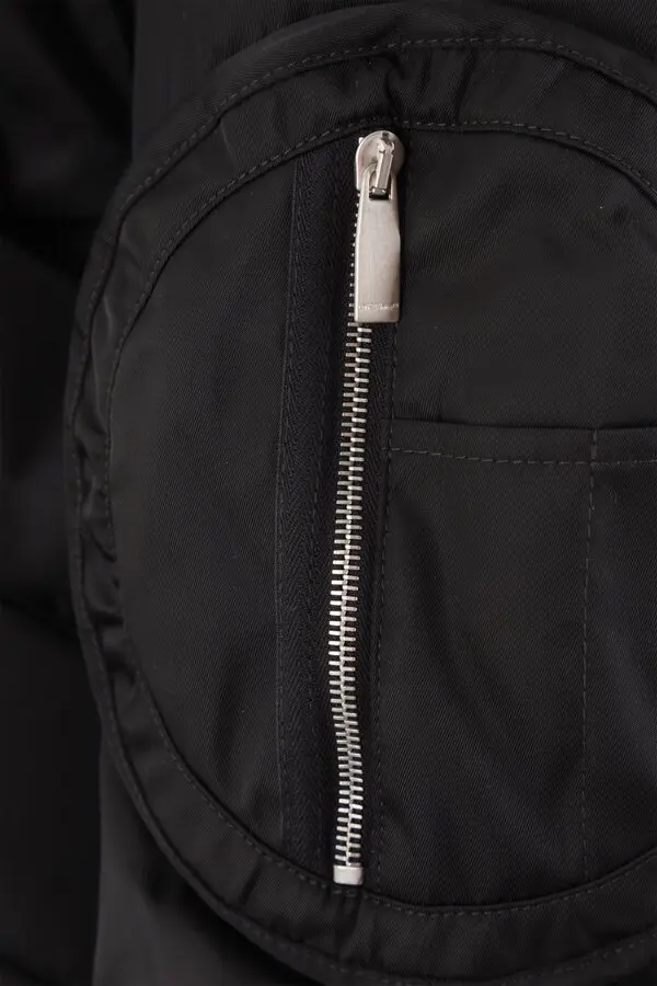Off-White Band-collared Zip-up Bomber Jacket