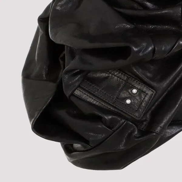 Rick Owens Draped Bustier Leather Top