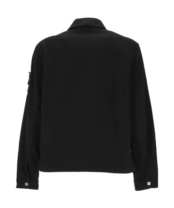 Stone Island Button Detailed Denim Jacket - Black