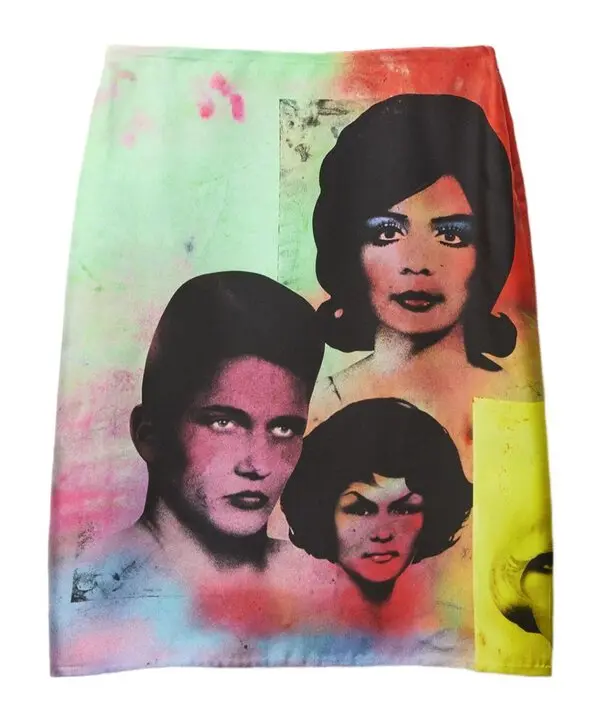 Versace Printed Skirt - Black