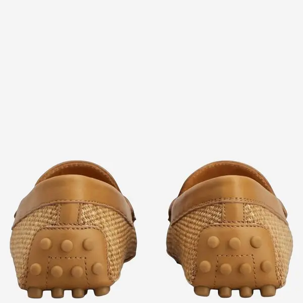 TOD'S Logo-detail Flat Loafers - Camel